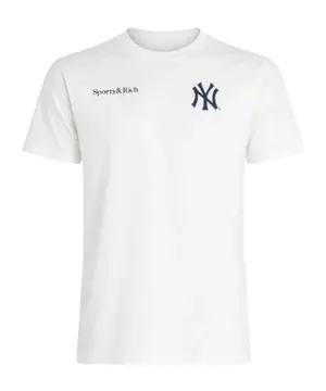 SPORTY  RICH Sporty & Rich Yankees Logo T-shirt