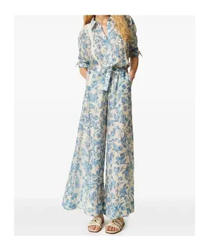TWINSET Floral Print Palazzo Trousers
