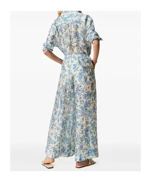 TWINSET Floral Print Palazzo Trousers