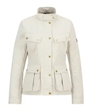 Barbour Halsey Long Sleeve Quilted Jacket - White
