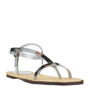 Farm Rio Metallic Leather Sandals