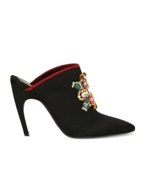 ROGER VIVIER Embellished Pointed Toe Mules