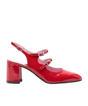 CAREL Banana Buckle-strap Pumps - Red