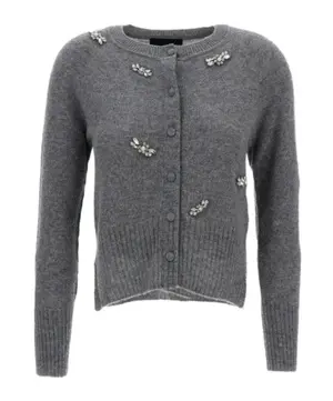 Simone Rocha Embellished Cardigan - Gray