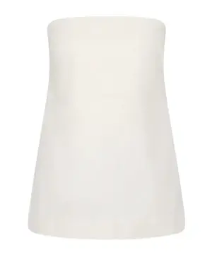 ST. AGNI Strapless Tie Top