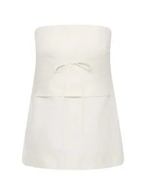 ST. AGNI Strapless Tie Top