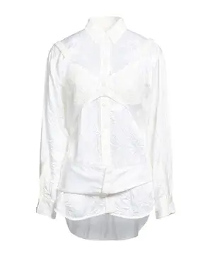 Burberry Satin Shirt With Decorative Embellishments