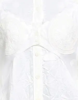 Burberry Satin Shirt With Decorative Embellishments