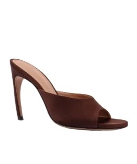 Attico Betta Covered Heeled Sandals - Brown