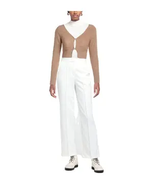 Jacquemus Solid-colored Cropped Knit Cardigan