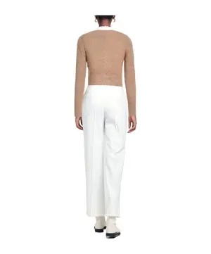 Jacquemus Solid-colored Cropped Knit Cardigan