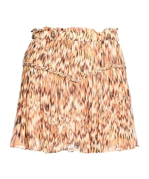 Isabel Marant Étoile Multi-color Ruched Skirt - Orange