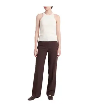Max Mara Solid-colored Knitted Sleeveless Top