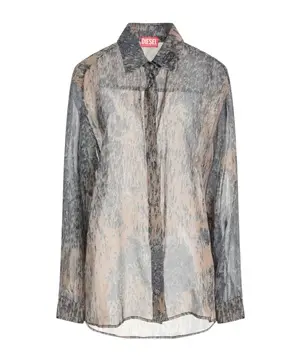 DIESEL® Multicolor Long-sleeve Shirt - Khaki