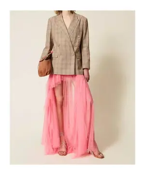 TWINSET X Myfo Asymmetric Tulle Skirt