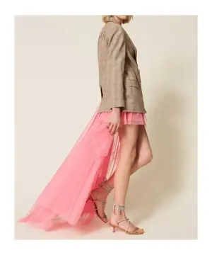 TWINSET X Myfo Asymmetric Tulle Skirt