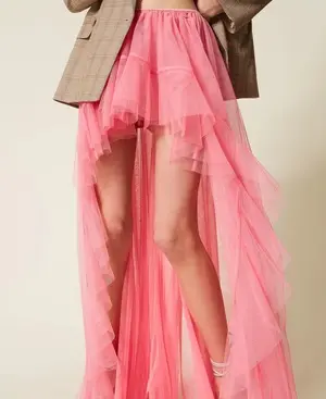 TWINSET X Myfo Asymmetric Tulle Skirt