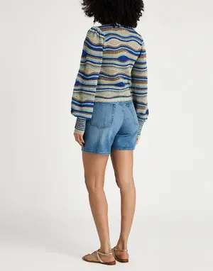 Farm Rio Striped Knit Top