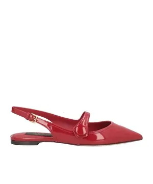 Dolce & Gabbana Patent Leather Slingback Flats
