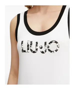 Liu Jo Sleeveless Pearl-embellished Midi Dress