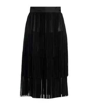 Dolce & Gabbana Suede-paneled Umbrella Skirt