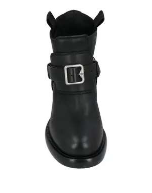 Burberry Leather Buckled Ankle Boots