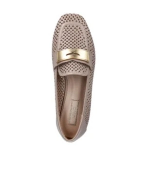 Liu Jo Perforated Square Toe Loafers