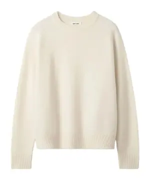 Soft Goat Boyfriend Ribbed Sweater