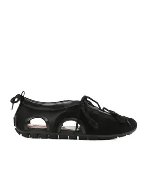 Simone Rocha Cut-out Lace-up Sneakers - Black