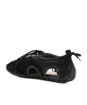 Simone Rocha Cut-out Lace-up Sneakers - Black
