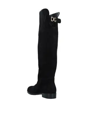 Dolce & Gabbana Solid Color Over-the-knee Boots