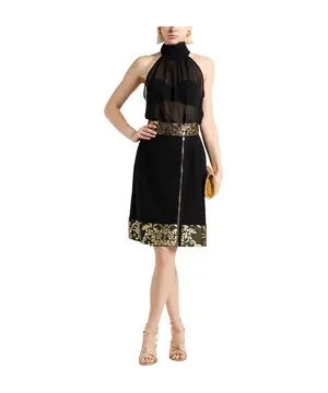 Dolce & Gabbana Two-tone Metal Mini Skirt