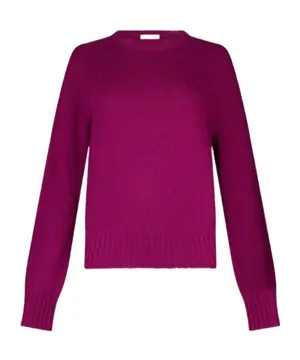 Liu Jo Ribbed Crew-neck Sweater - Purple