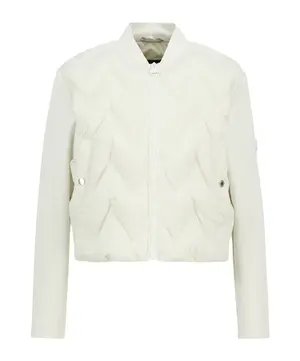 Barbour Quilted Bomber Jacket - White