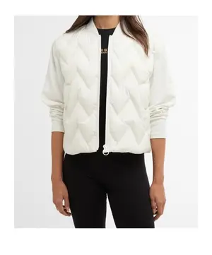 Barbour Quilted Bomber Jacket - White