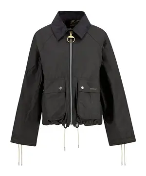 Barbour Waxed Cotton Jacket - Black