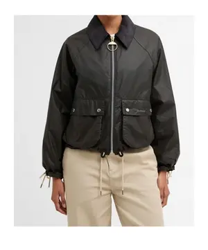 Barbour Waxed Cotton Jacket - Black