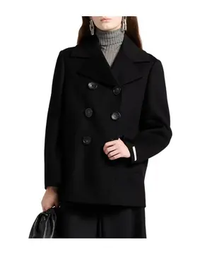 Sportmax Double-breasted Long-sleeve Coat