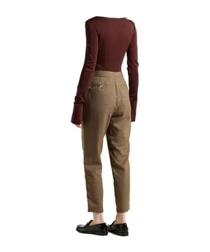 Burberry Plaid Straight-leg Trousers