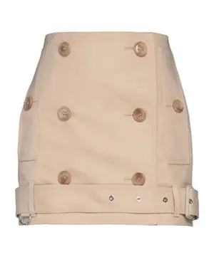 Burberry Solid-colored Wrap Skirt - Beige