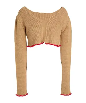 Jacquemus Solid Colour Jumpers - Camel
