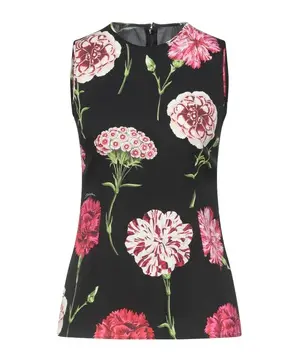 Dolce & Gabbana Sleeveless Floral Print Top