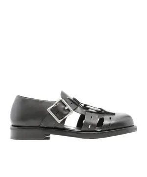 Martine Rose Flat Sandals With Side Buckle