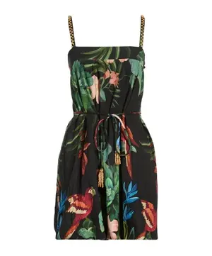 Farm Rio Sleeveless Floral Dress - Green