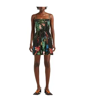 Farm Rio Sleeveless Floral Dress