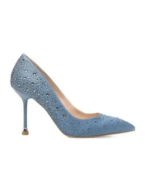 Liu Jo Embellished Pointed Toe Pumps - Blue