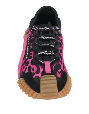 Dolce & Gabbana Color Block Leopard Print Sneakers