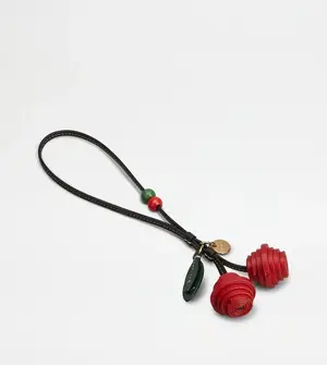 TOD'S Cherry Charm Keyring