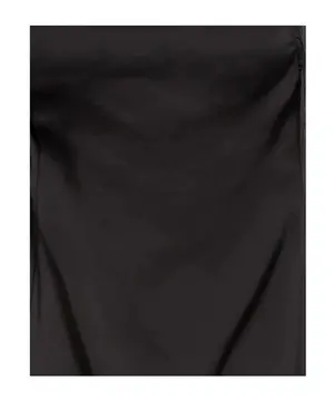 Jacquemus Satin Cold-shoulder Dress With Detachable Sleeves