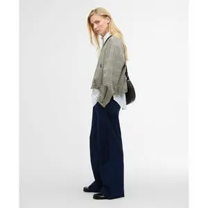 Barbour Plaid Cropped Jacket - No